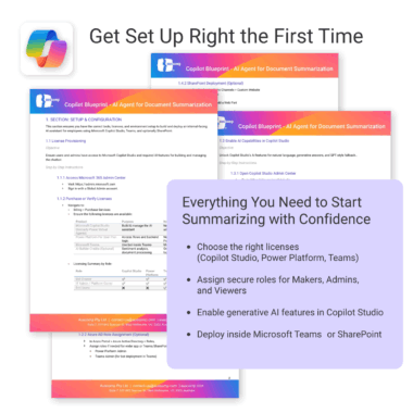 AI Agent for Document Summarization powered by Copilot - Auscomp.com | Marketplace for Microsoft 365