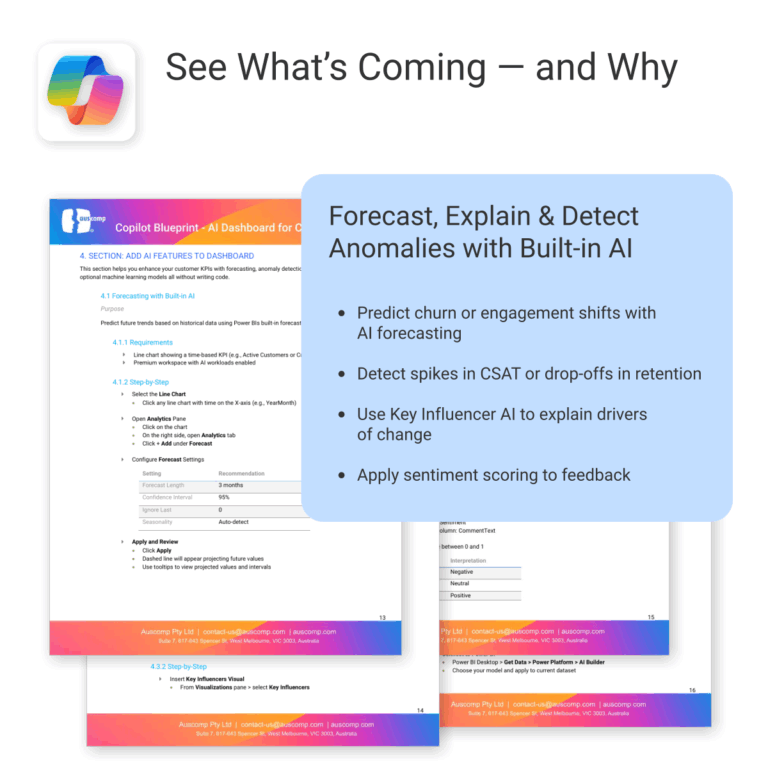 AI Dashboard for Customer Insight powered by Power BI & Copilot - Auscomp.com | Marketplace for ...